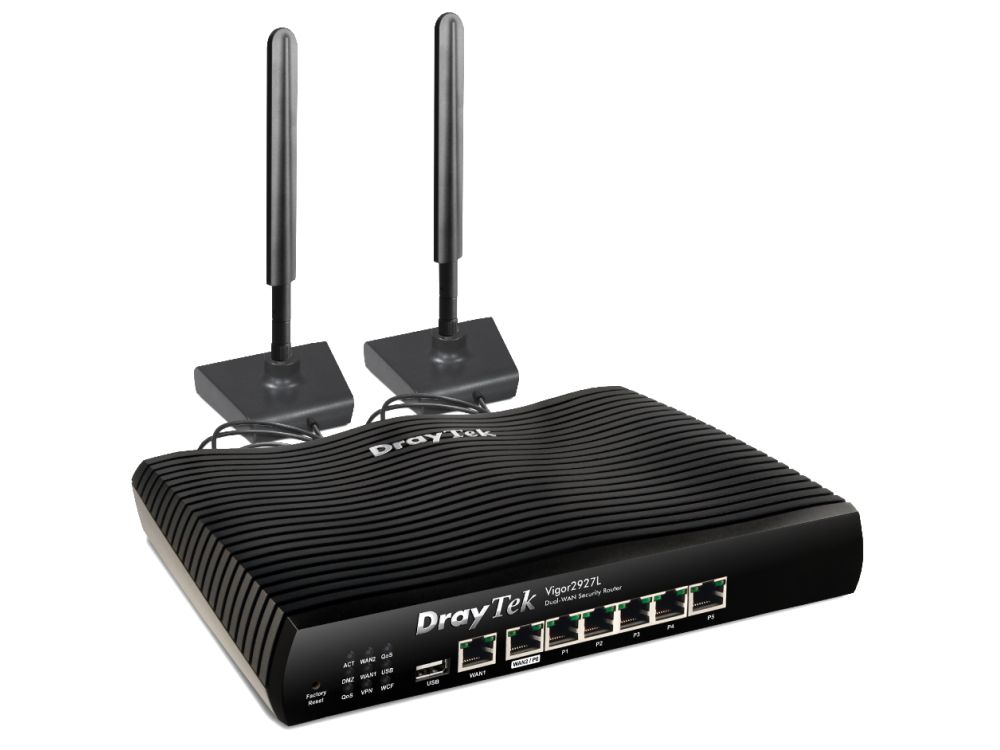 DrayTek Vigor 2927L LTE (4G) modem met SIM card slot en dual Gigabit ...